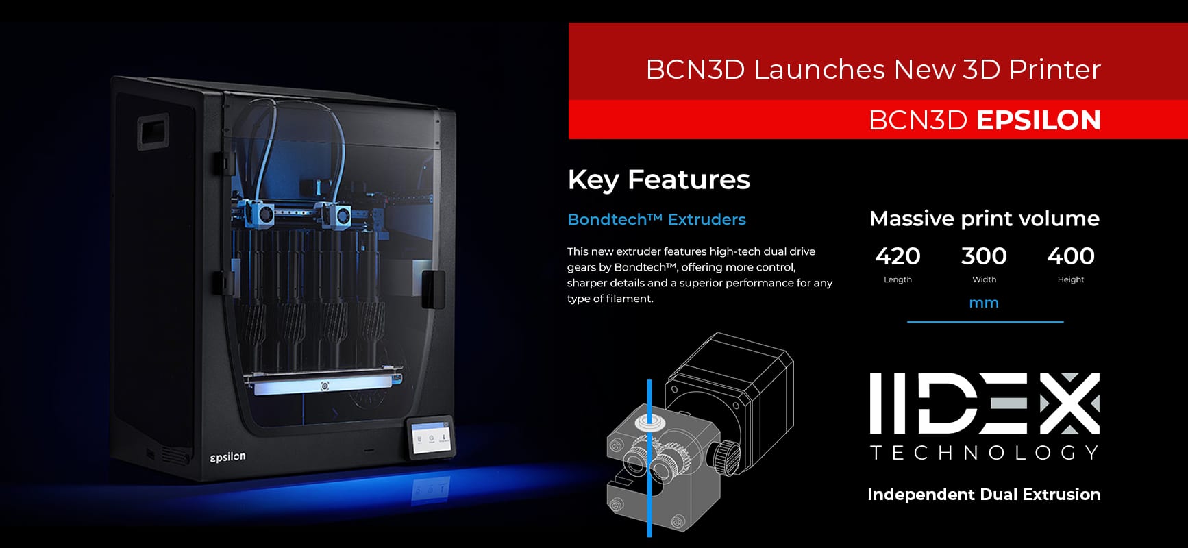 BCN3D Launches New 3D Printer With Bondtech Technology