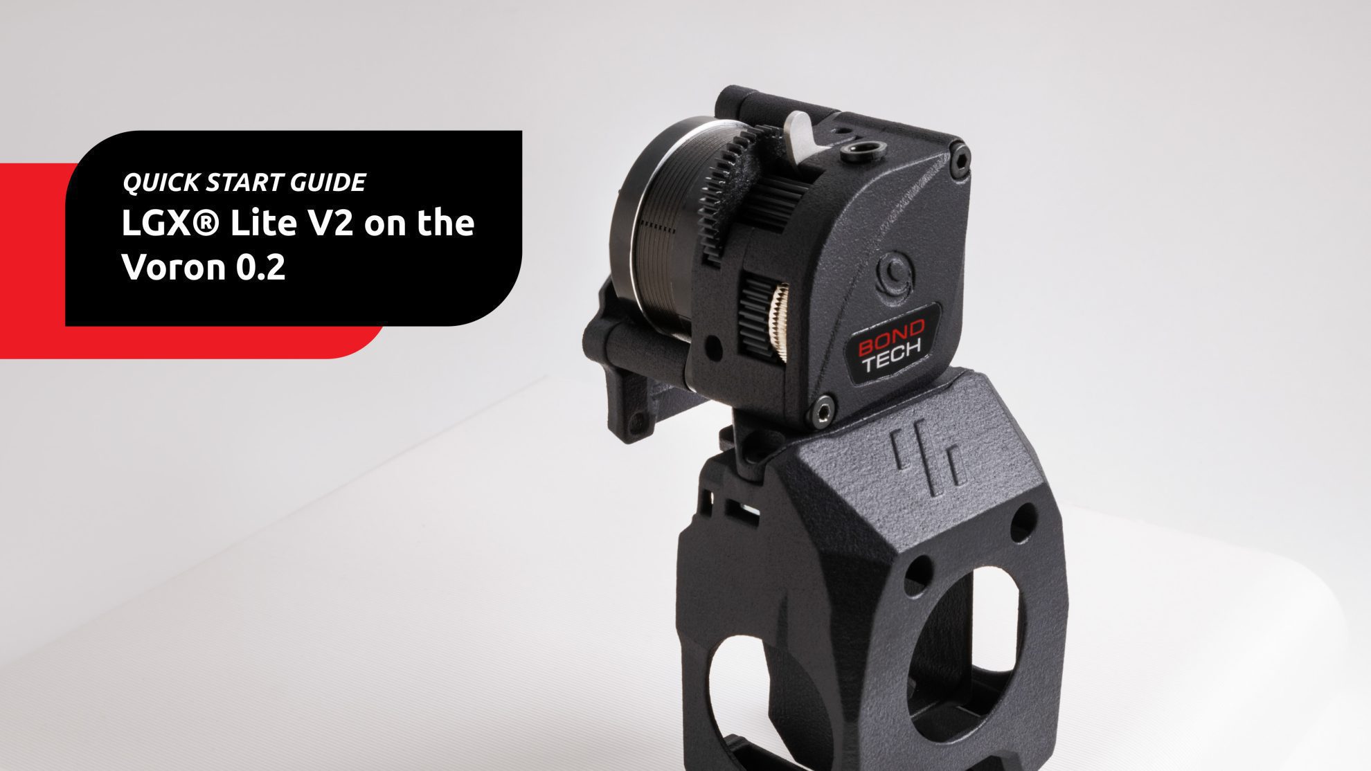 Bondtech upgrade kit for Voron V0.2 based on LGX Lite v2 eXtruder